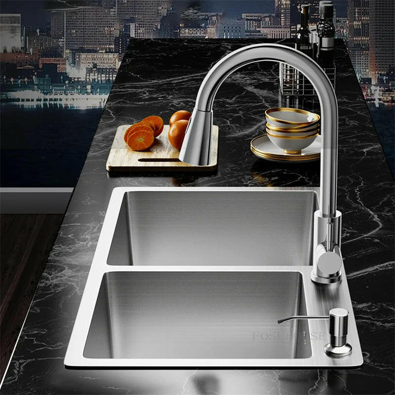 Évier BRAVA Inox 2 bac